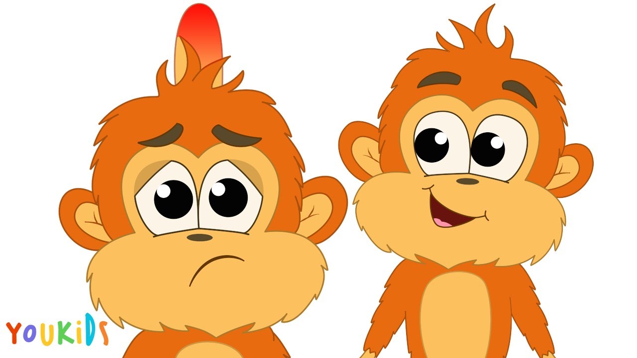 Five Little Monkeys Jumping On The Bed - YouKids Nursery Rhymes - YouTube