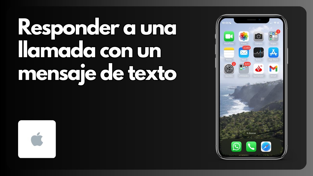 Cómo responder a una llamada con un mensaje de texto - YouTube
