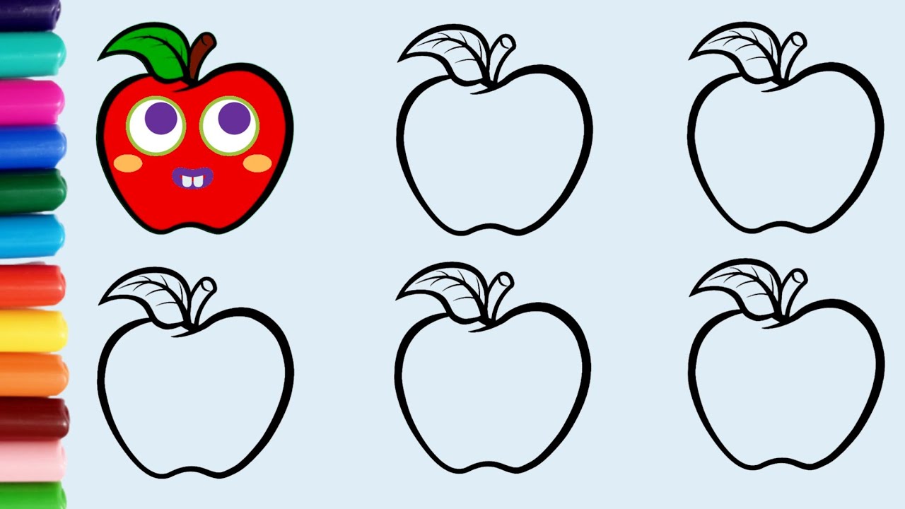 Learn Colors and FRUITS, Painting and Coloring for Kids & Toddlers # ...