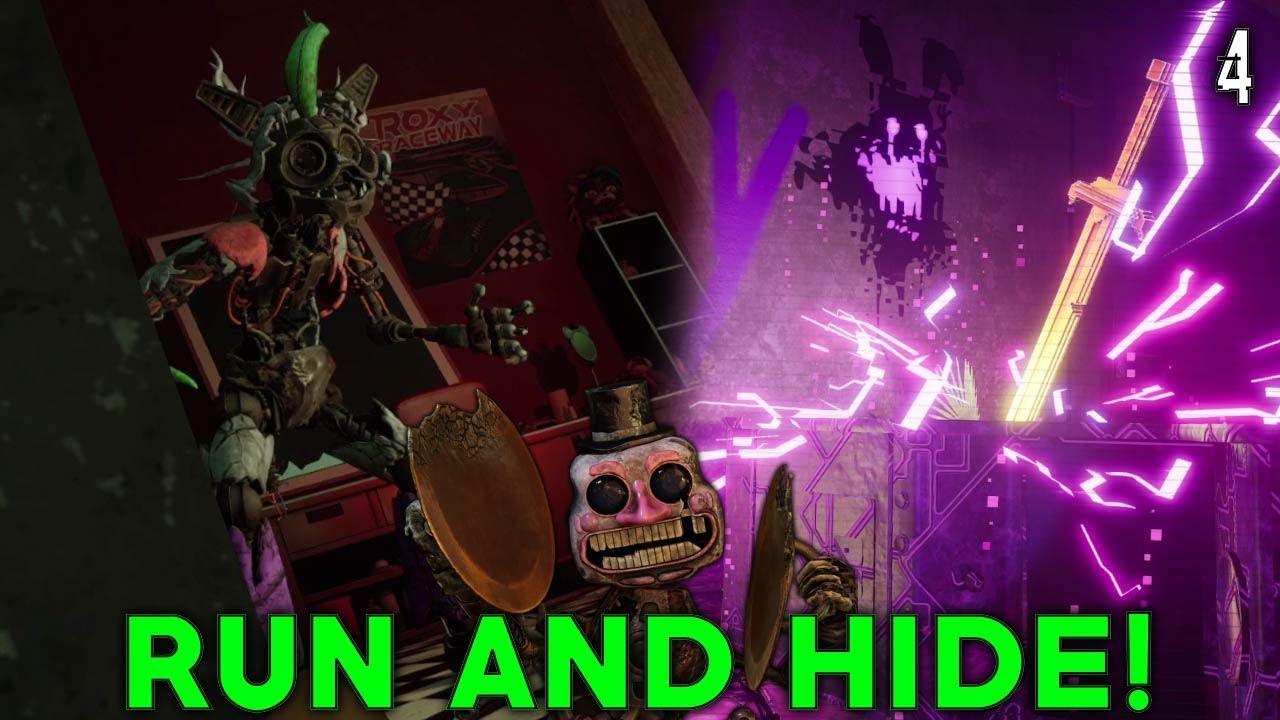 FNAF: Security Breach RUIN - Part 4 (RUNNING FROM RUINED ROXY AND ...