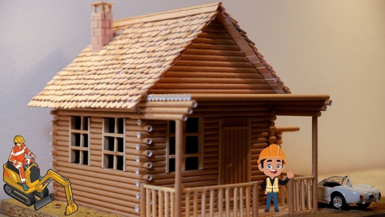 DIY Mini Log Cabin/ How to make??? - YouTube