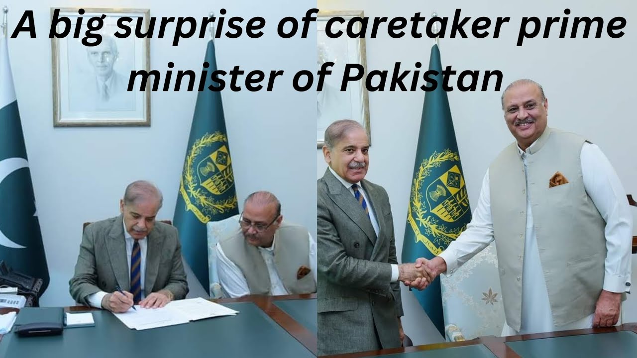 A big surprise of caretaker prime minister of Pakistan | Talk show with ...
