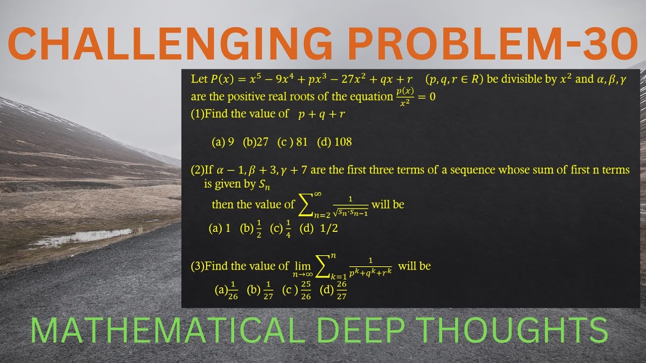 CHALLENGING PROBLEM 30||PROBLEM-30 - YouTube