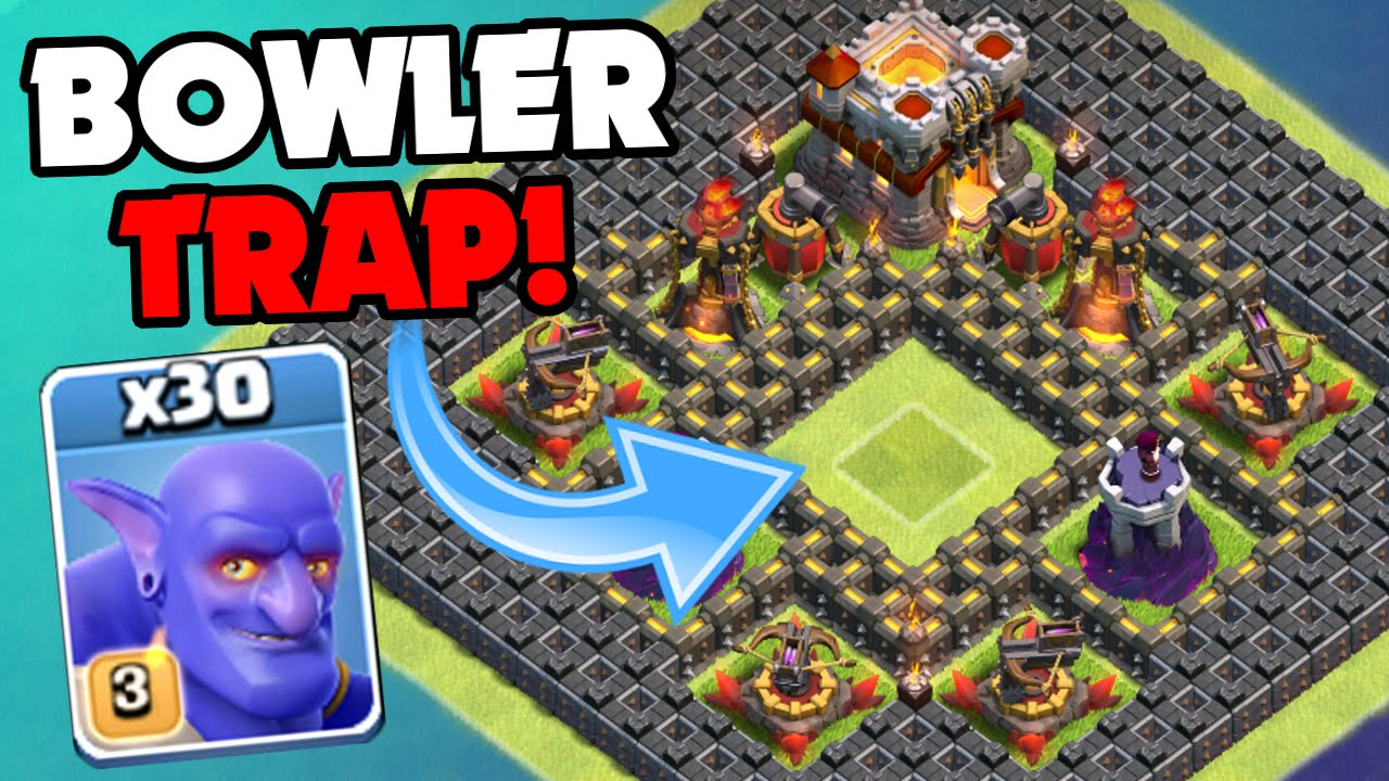 Clash Of Clans | 90 MAX BOWLERS TOTAL vs TROLL BASE! | The Bowler Troll ...