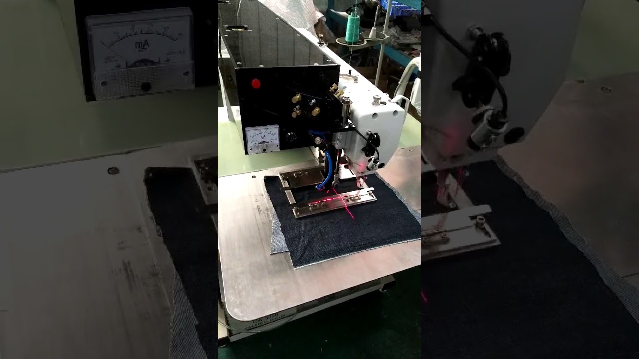 automatic welting pocket sewing machine - YouTube