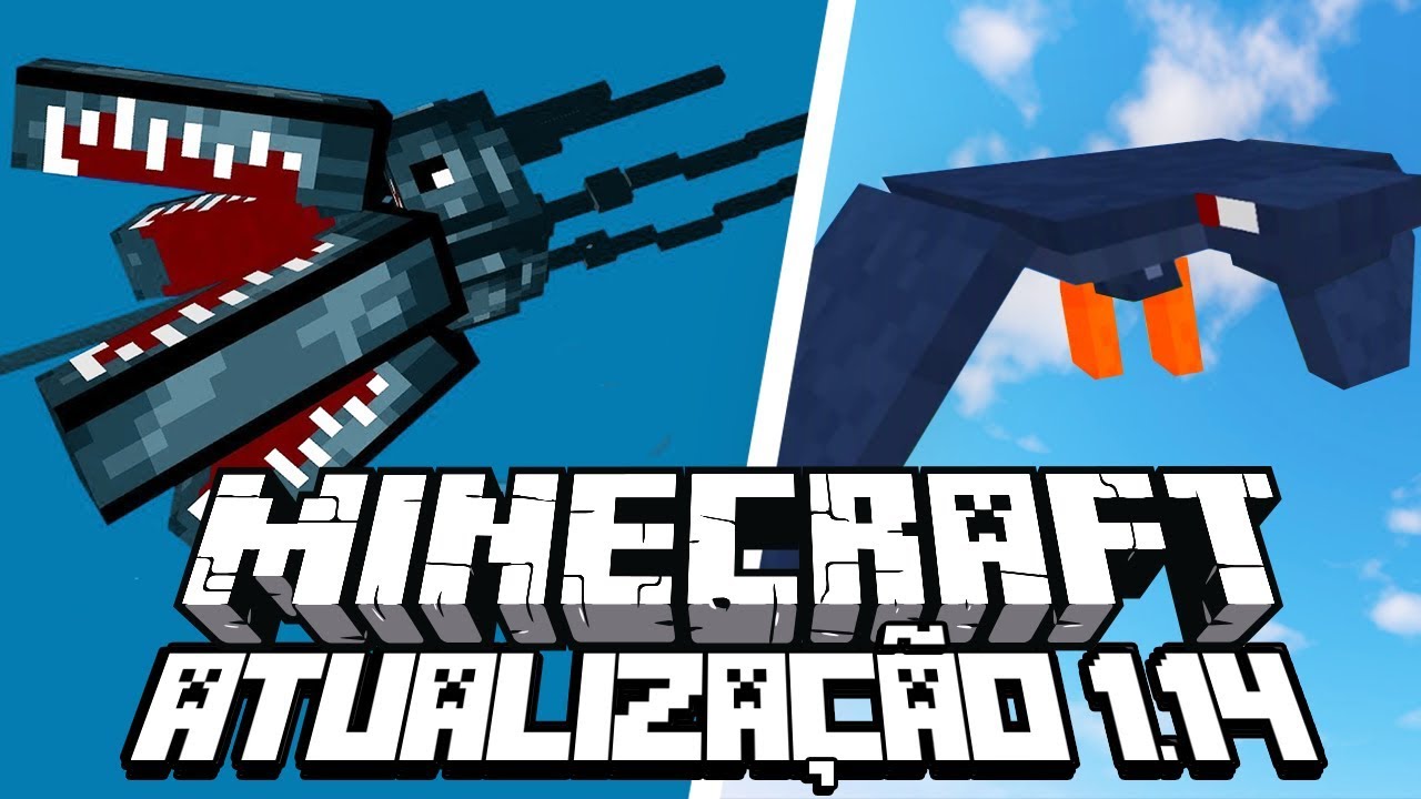 OS 4 NOVOS MONSTROS EM MINECRAFT | Minecraft 1.14 (Monstro do Céu ...