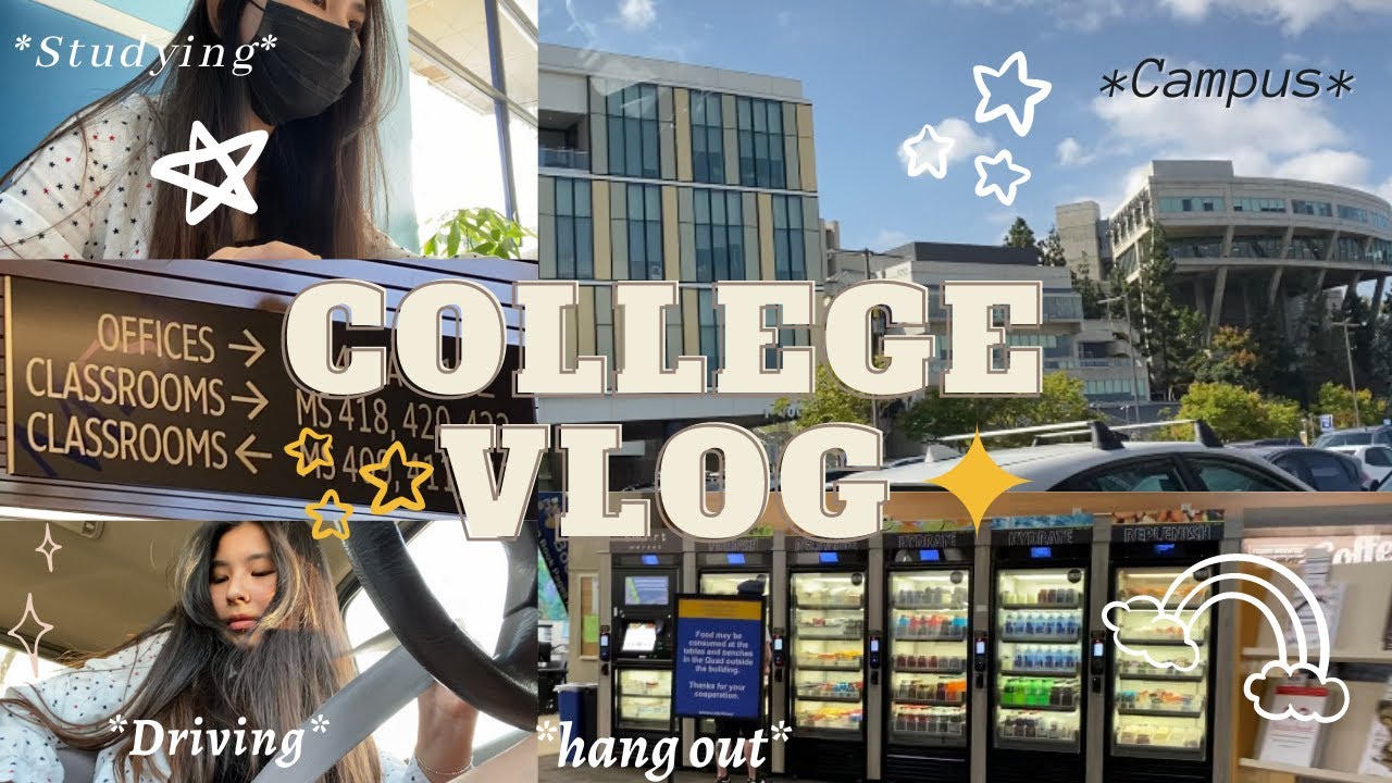 [COLLEGE VLOG] A random college vlog: campus, studying, driving // Đại ...