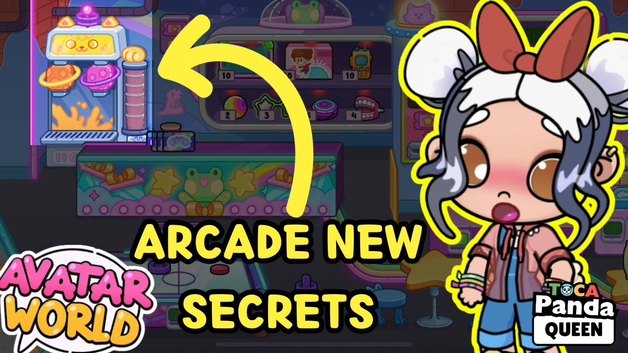 AVATAR WORLD ARCADE NEW SECRETS in Avatar World game // TOCA PANDA QUEEN - YouTube