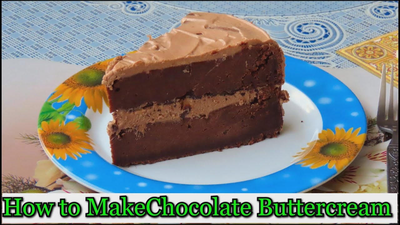 How to Make Chocolate Buttercream - YouTube
