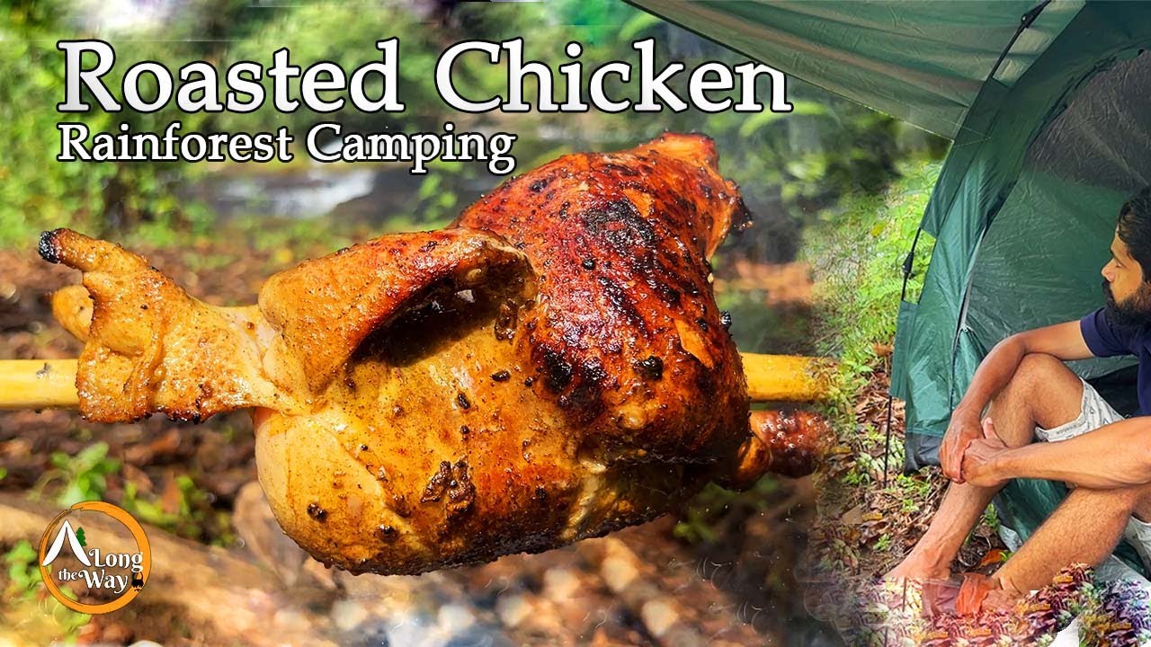Roasted a Whole Chicken for Rainforest Camping Day - Chicken Recipe # ...