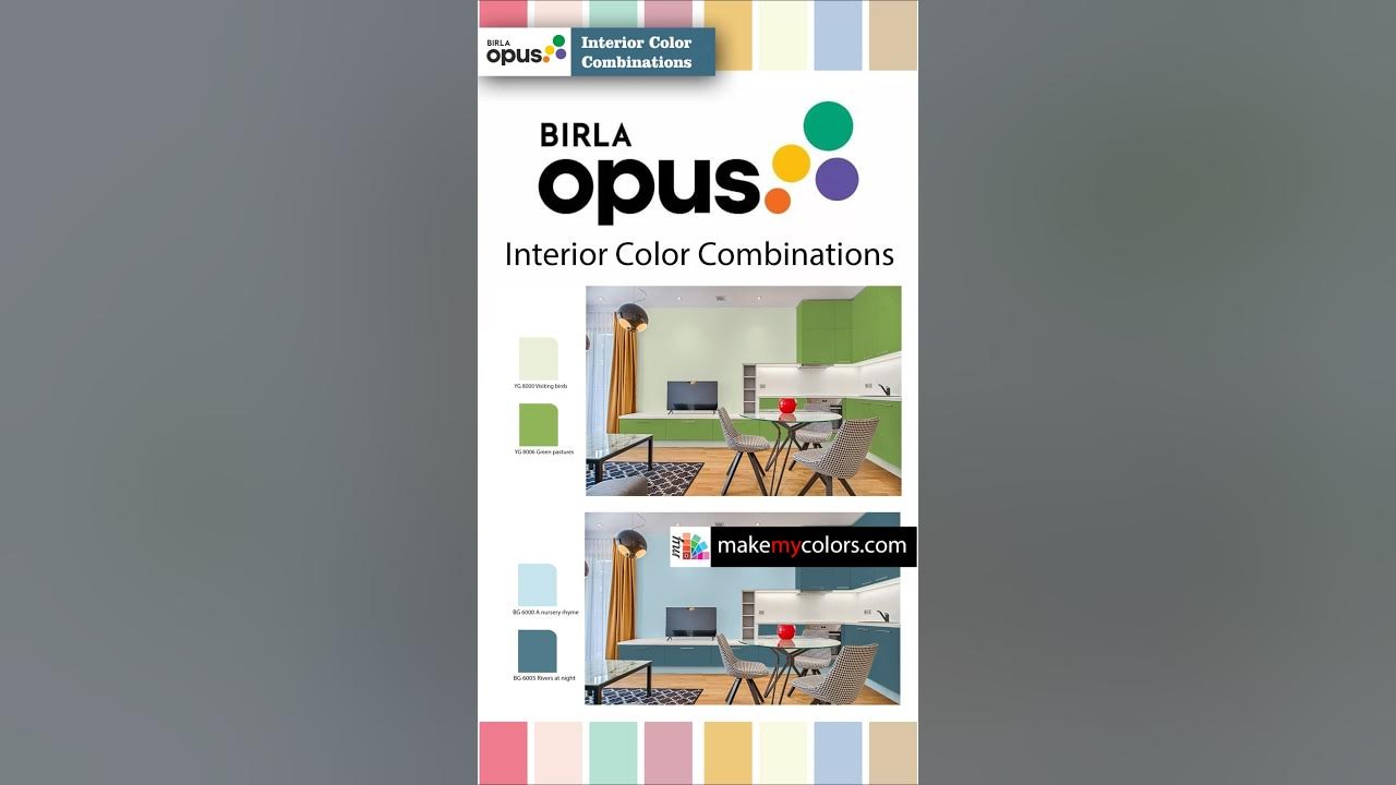 Birla Opus Interior Color combinations -2 - YouTube