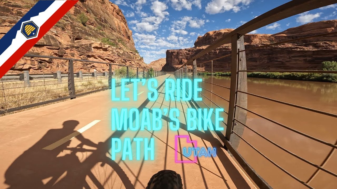 Moab, Utah bike path ride-a-long | Gravel Bike | Slow TV | Moab, Utah ...