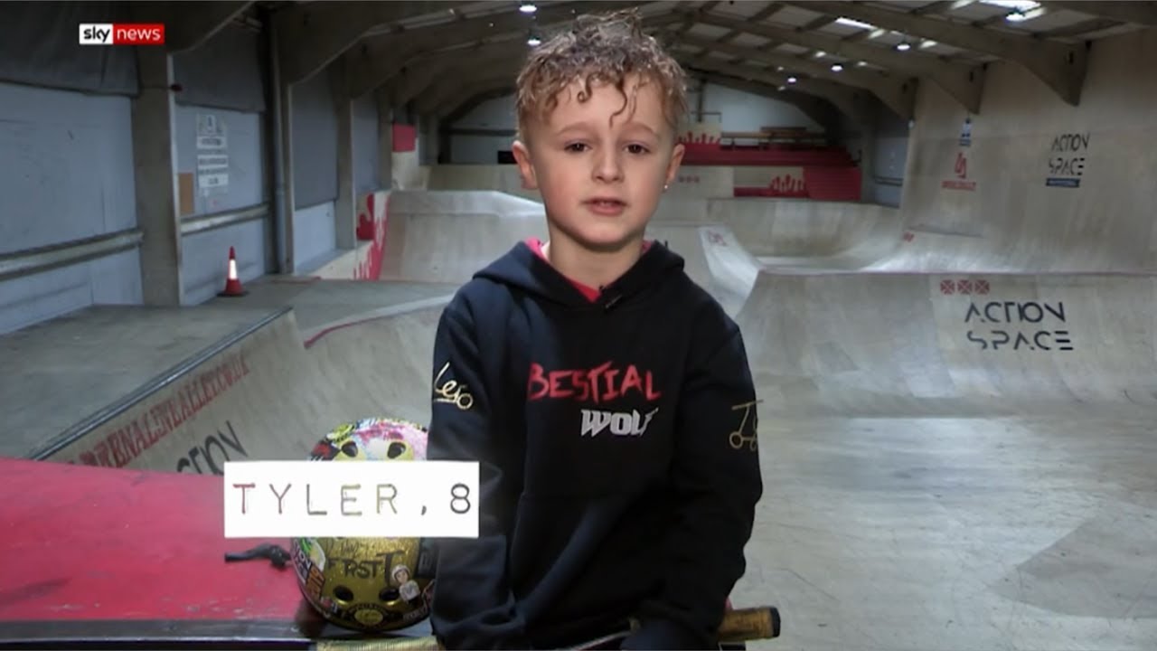 Scooter kid makes sky news! - YouTube