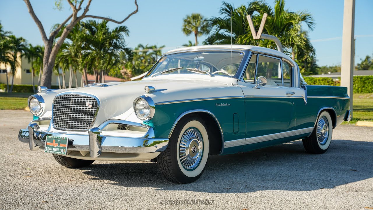 1956 Studebaker Golden Hawk Hardtop Coupe Walk-around Video - YouTube