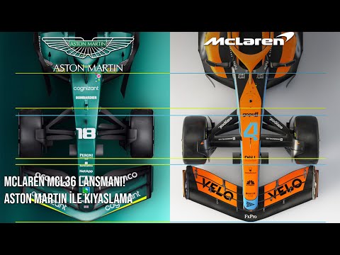 McLaren 2022 F1 ARACI MCL36 - McLaren, Aston Martin Kıyaslaması! | Hangi Takım Doğru Tasarımı Seçti?