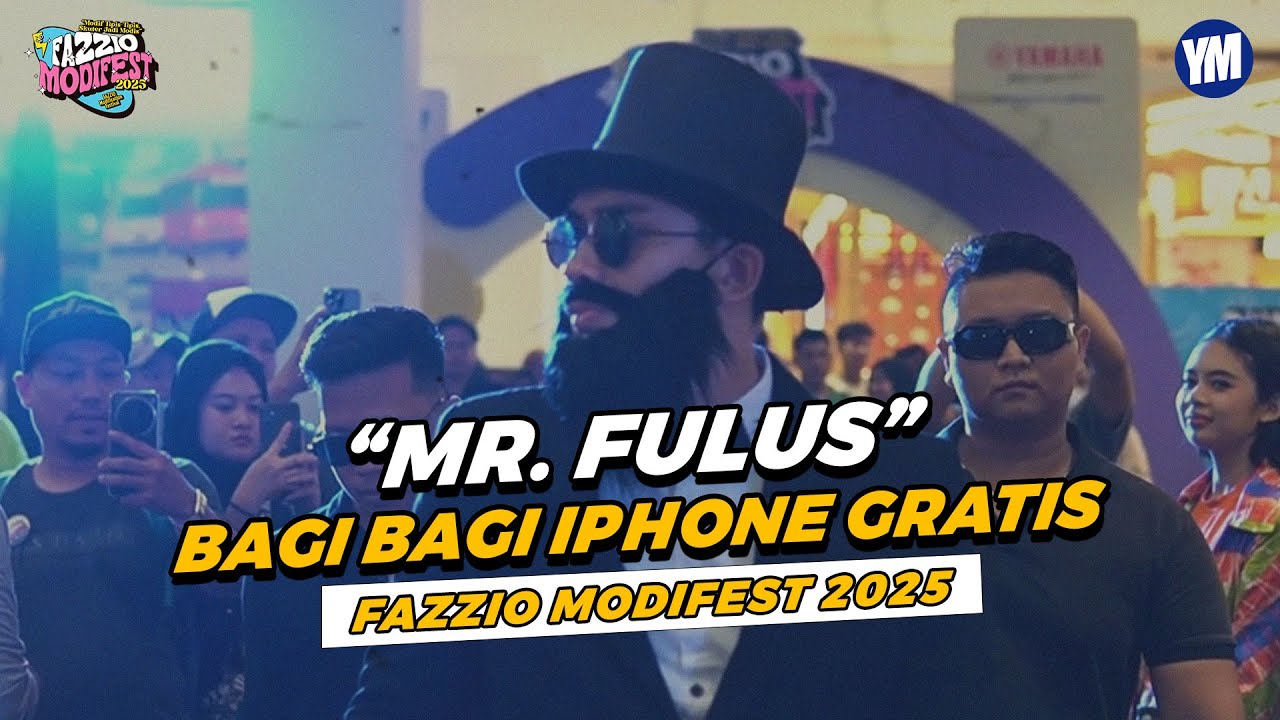 BERBAGI IPHONE GRATIS !! MR. FULUS GEMPARKAN PENGUNJUNG MALL DI KOTA ...