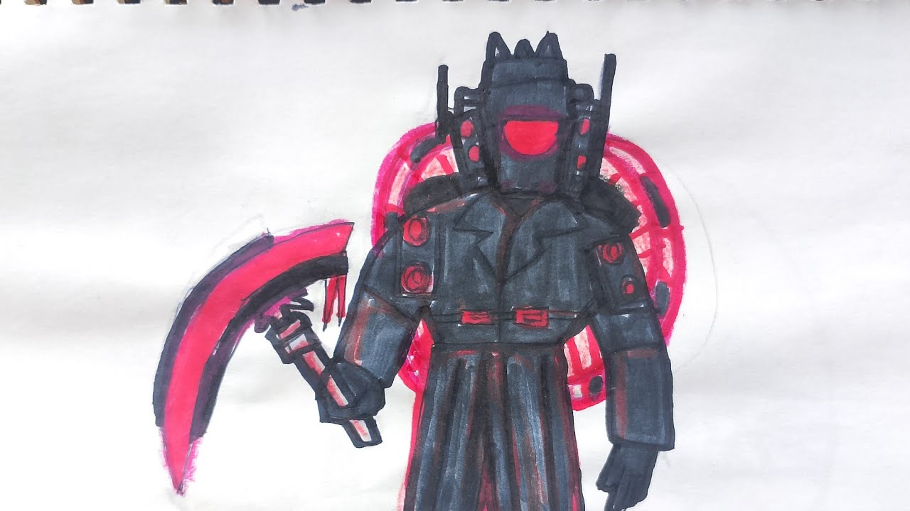 how to draw executioner speakerman skibidi toilet 78 - YouTube