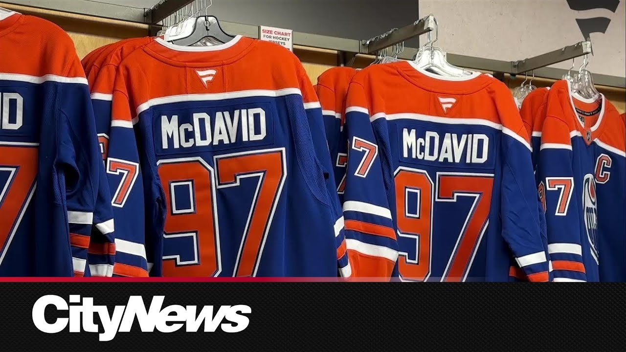 Edmonton business keeping up with Oilers merch demand - YouTube