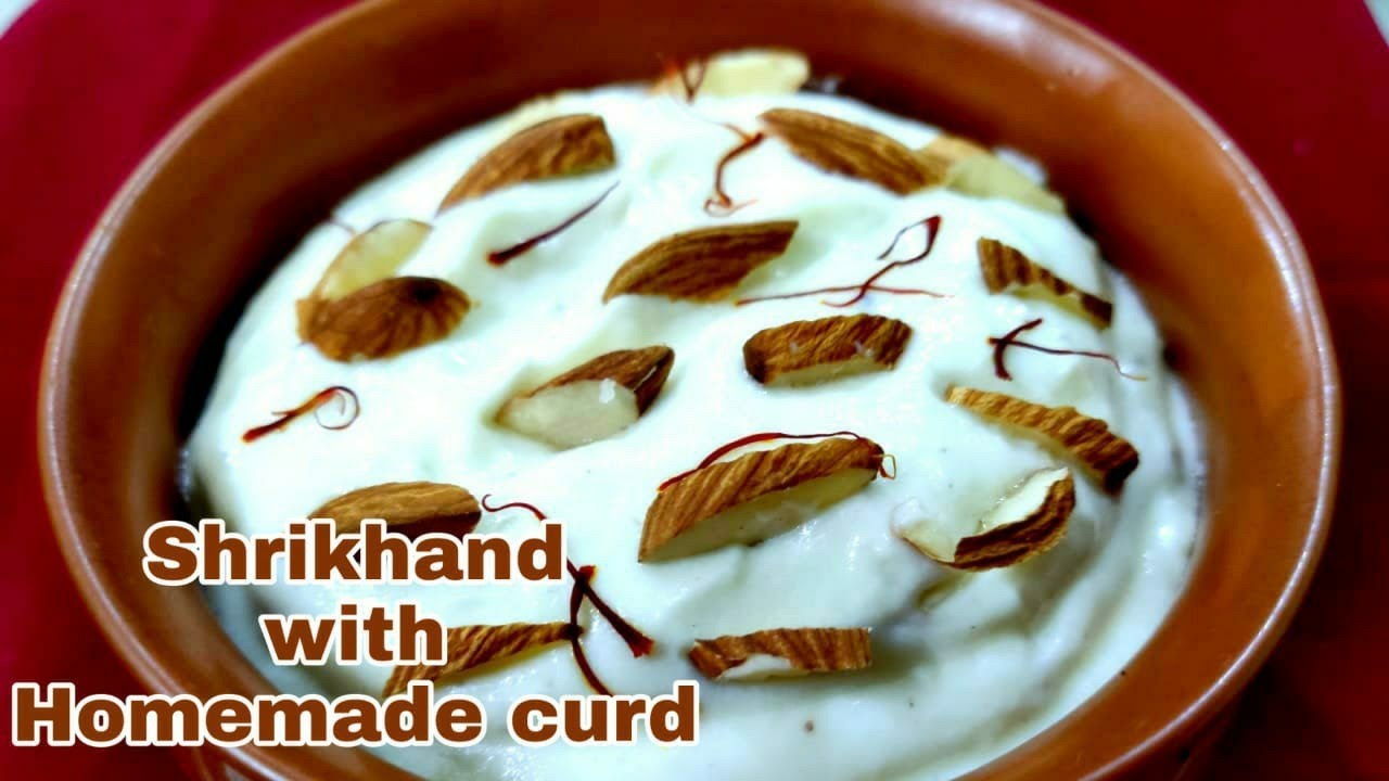 Srikhand Recipe | how to make shrikhand from curd | चक्का वापरून ...
