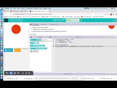 Code org Lesson 5 Level 4 in Unit 3 Discoveries - YouTube