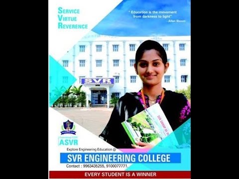 SVR Engineering College NANDYAL - YouTube