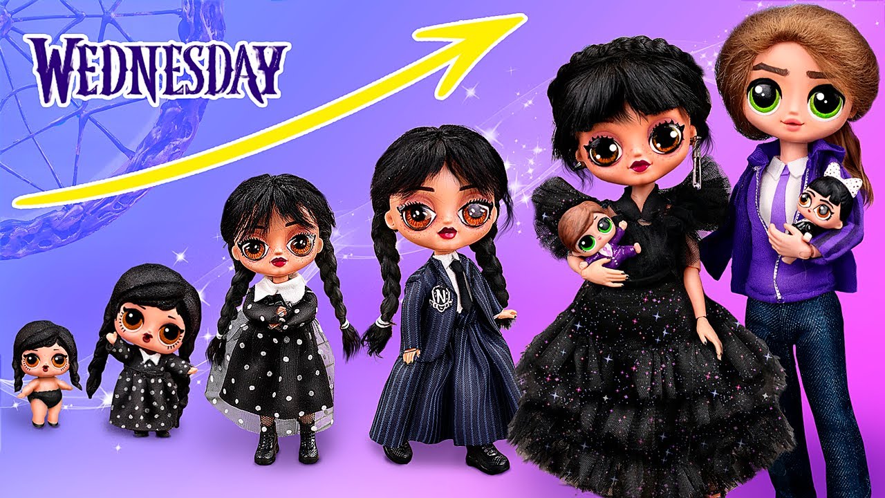 Wednesday Addams Come Back! 30 DIYs for LOL OMG - YouTube