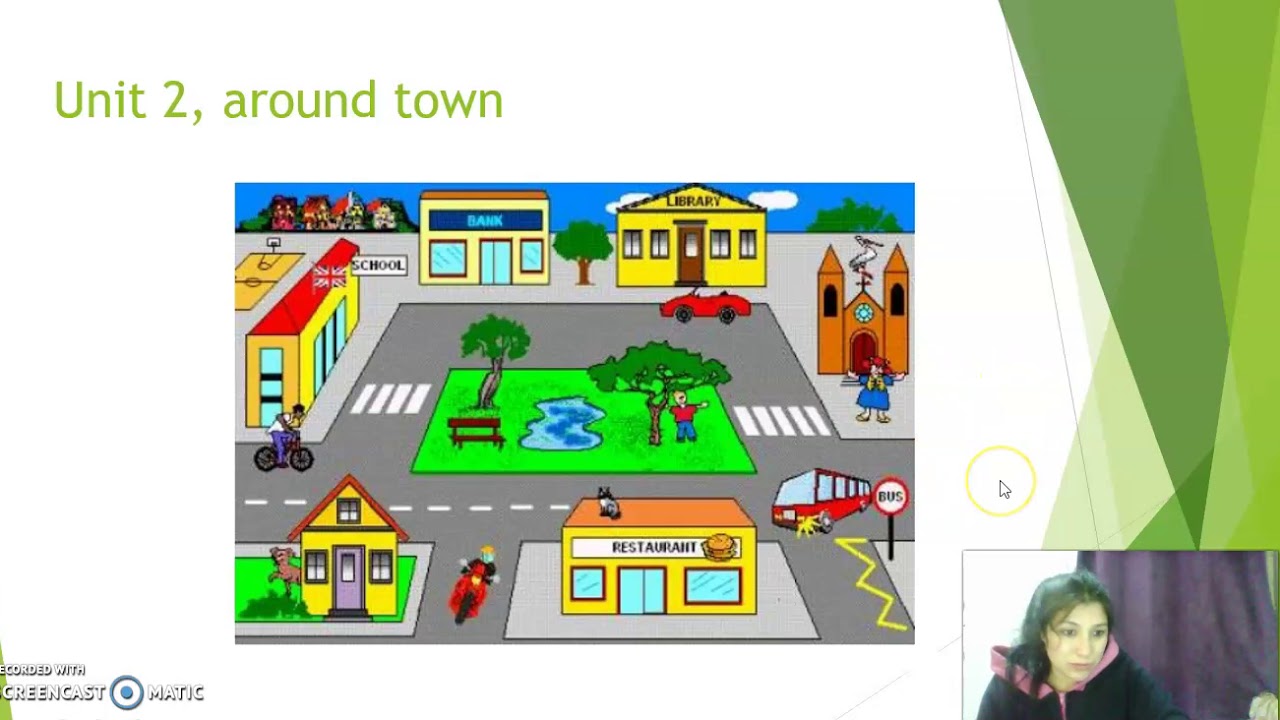 6th unit 2 around town vocabulary 24 06 2020 - YouTube