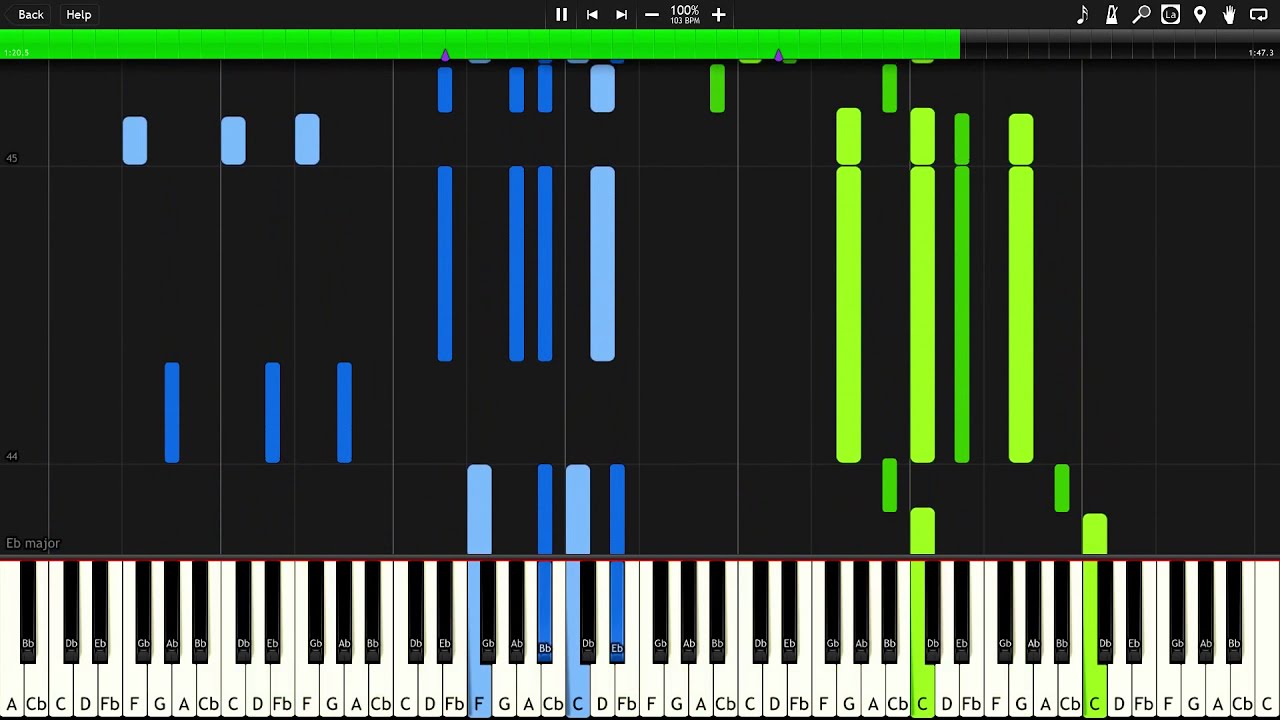 Zelda Breath of the Wild - Main Theme (Synthesia) - YouTube