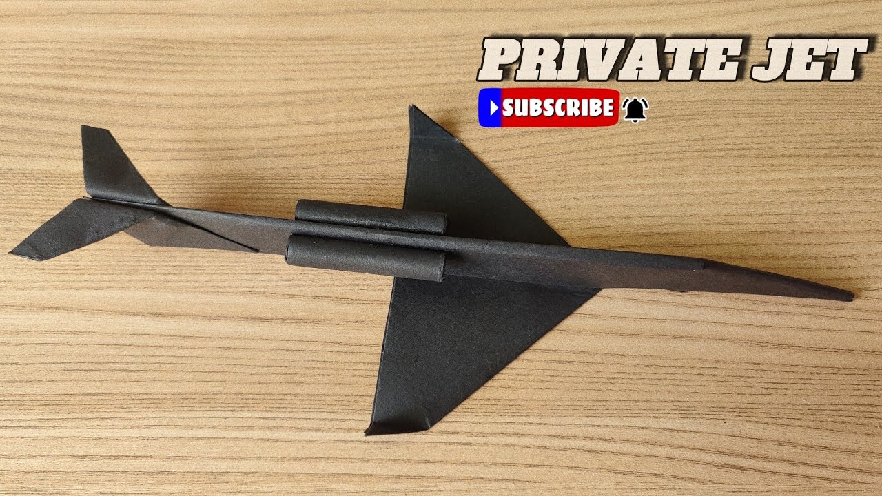 DIY-How To make Paper Pivate Jet Aerospace 125 /origami Jet From Paper ...