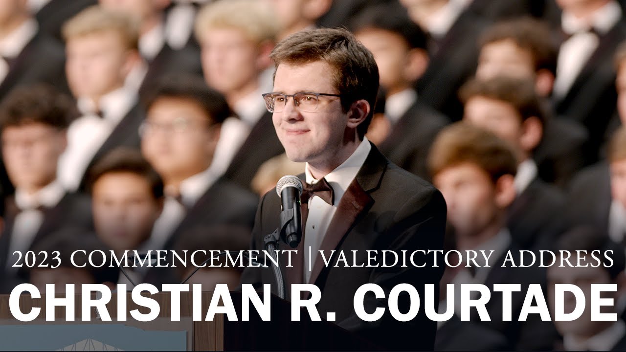 Commencement 2023 | Valedictory Address by Christian R. Courtade `23 ...