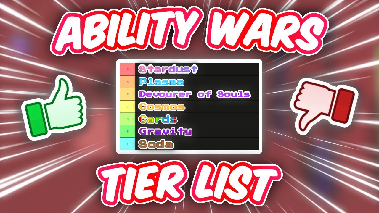 ABILITY TIER LIST | Ability Wars - YouTube