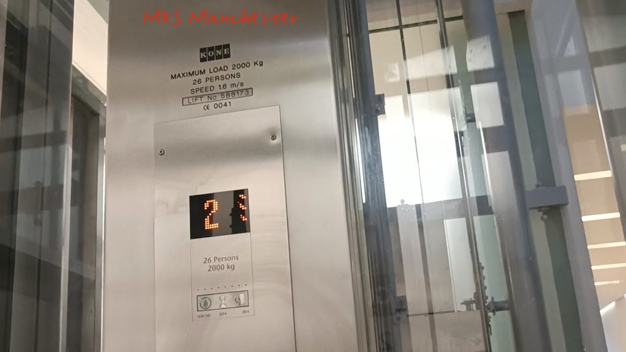Kone lifts @ M&S Manchester - YouTube