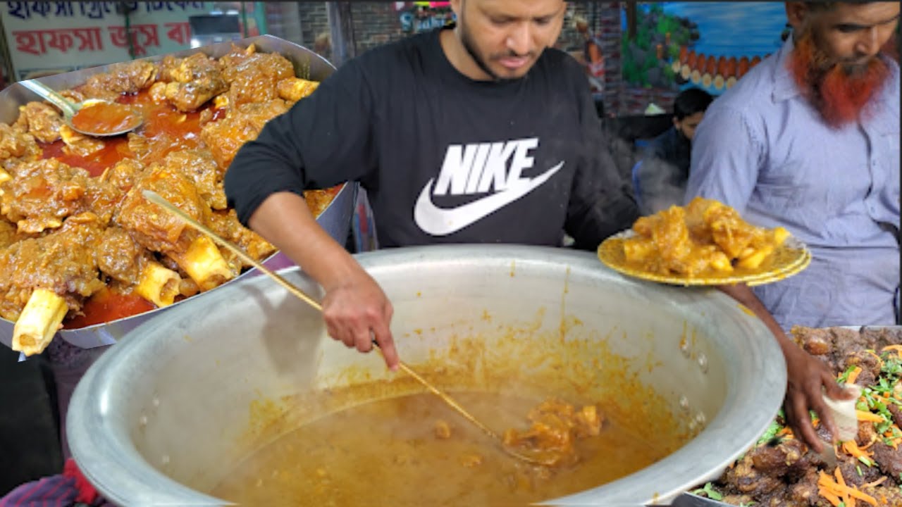 Special Biggest Beef Nalli Nihari | Nalli Haleem Bangladeshi Street ...
