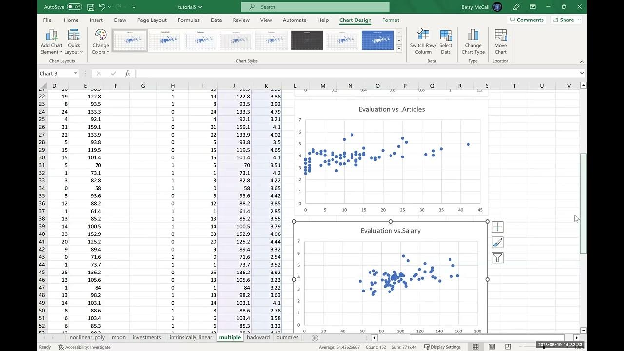 Regression: Multiple Linear Regression Basics in Excel - YouTube