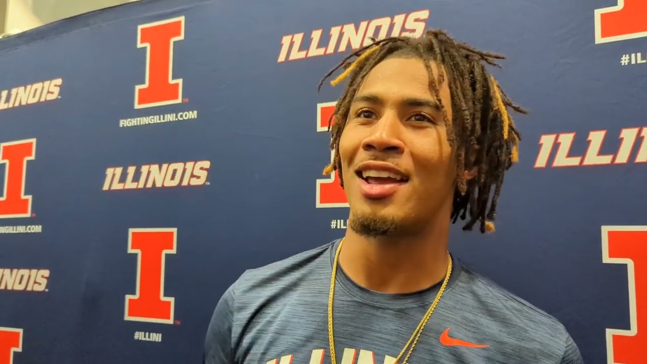 Chattanooga postgame: Illini WR Pat Bryant - YouTube