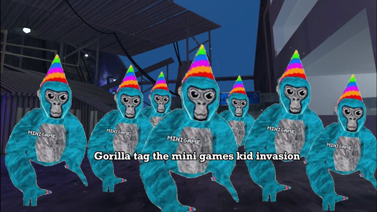 Gorilla tag minigames kid invasion [read description] - YouTube