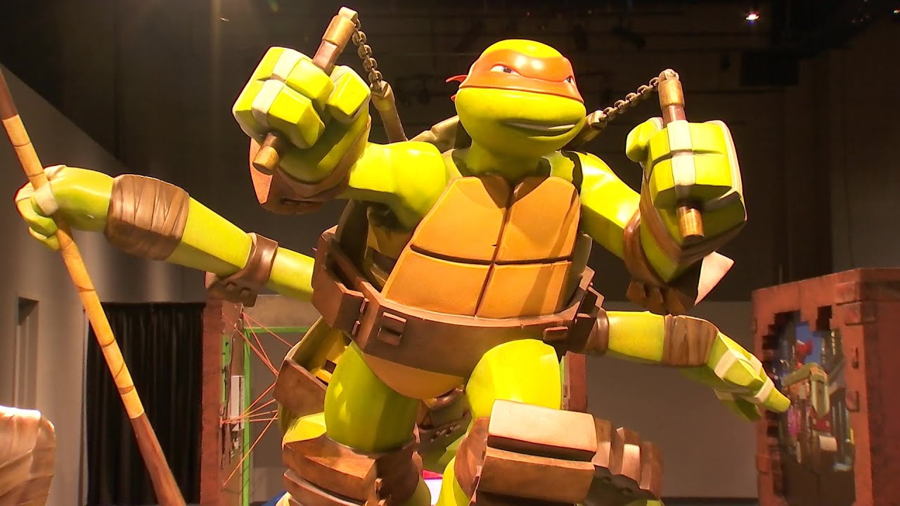 Teenage Mutant Ninja Turtles museum exhibit opens at COSI - YouTube