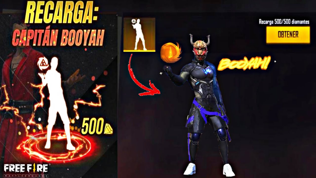 Recarga Emote Capitan Booyah El Emote Mas Esperado De Todo Free Fire ...