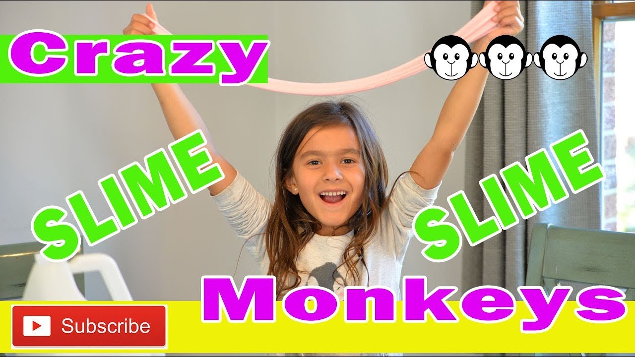 Crazy Monkeys Making Slime! - YouTube