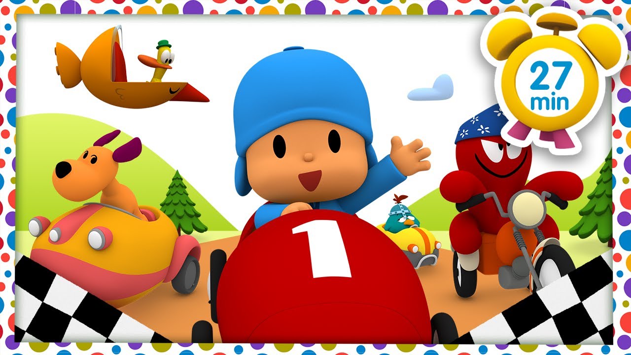 🚗 🎶 VEHICLES SONG: THE BIG RACE [ 27 minutes] | Nursery Rhymes & Baby ...