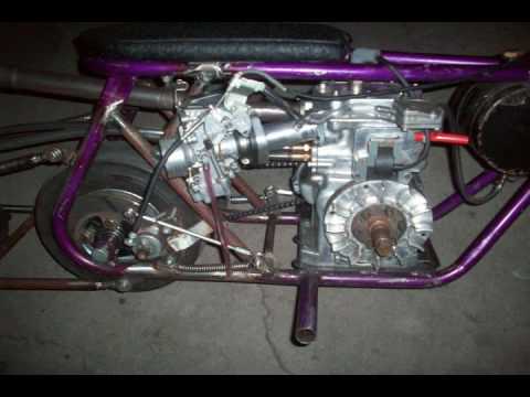 mini bike with block zilla - YouTube