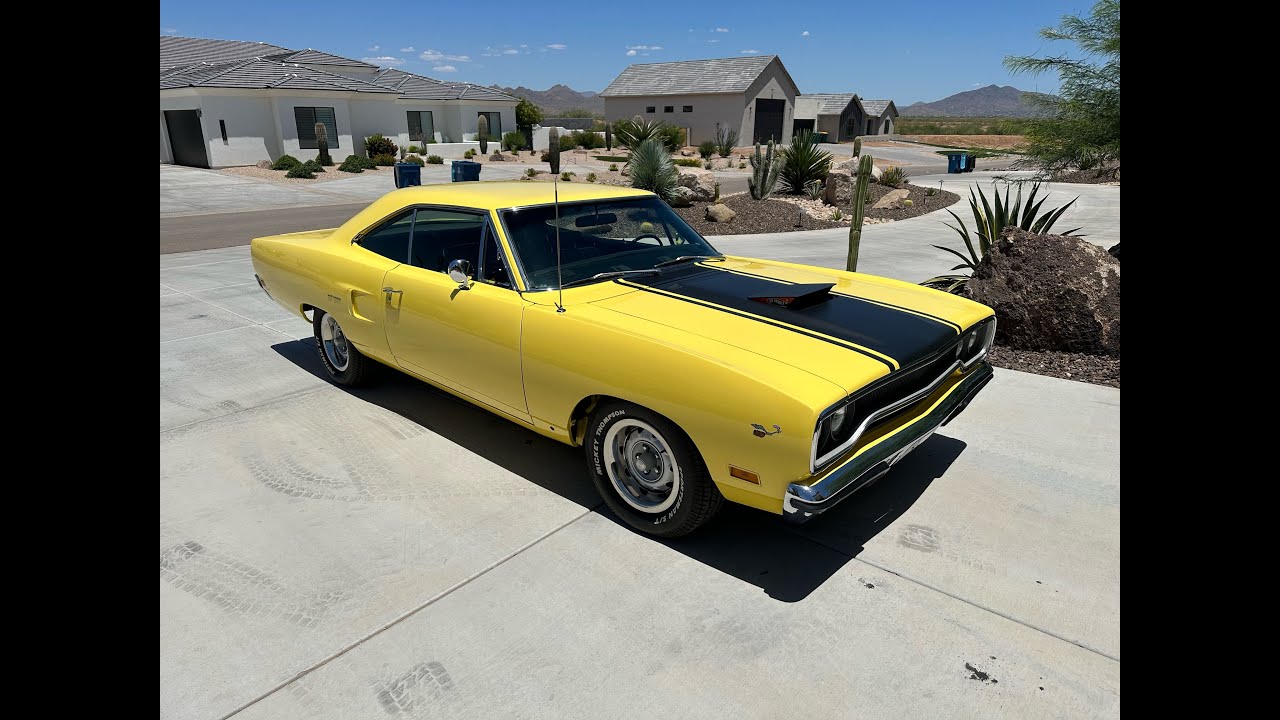 1970 Plymouth Road Road Runner - interior and startup - ACC Auctions ...