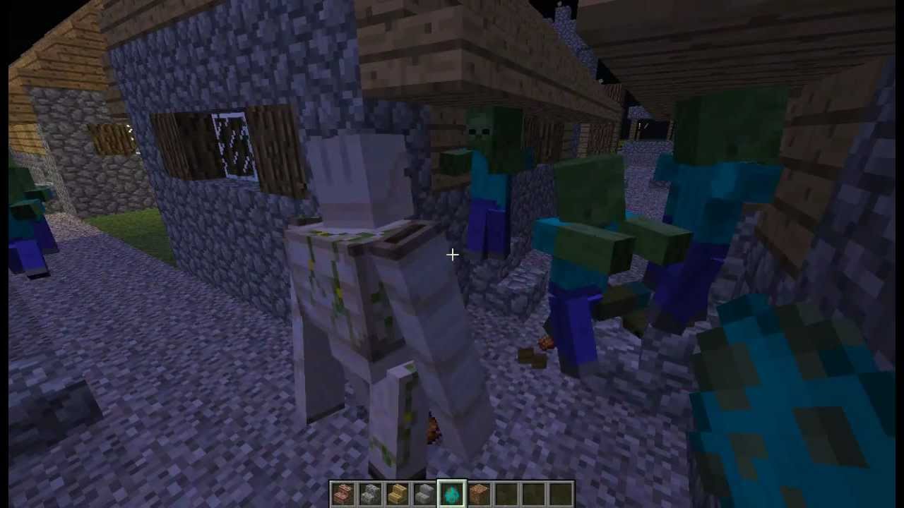 Minecraft Snapshot 12w08a (Village Protector, Upside-Down Stairs. Bug ...