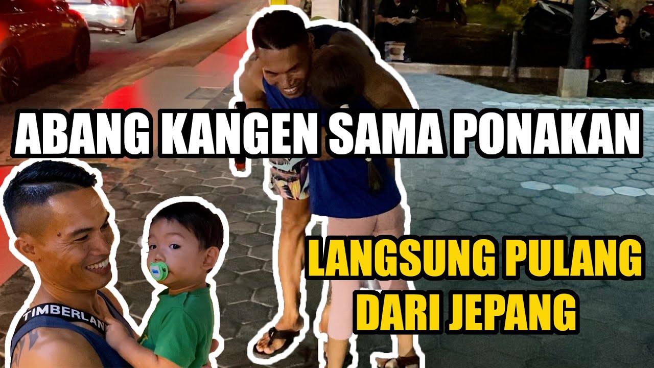 ABANG PULANG DARI JEPANG DEMI KASIH KEJUTAN KEPONAKAN MENYUSUL KE BALI - YouTube