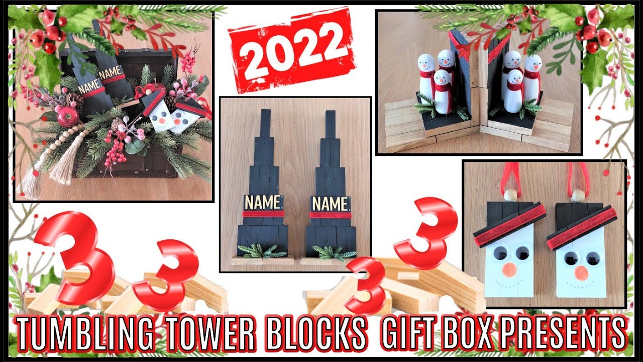 TUMBLING TOWER BLOCKS CHRISTMAS DIYS - EASY AND STEP BY STEP CHRISTMAS ...