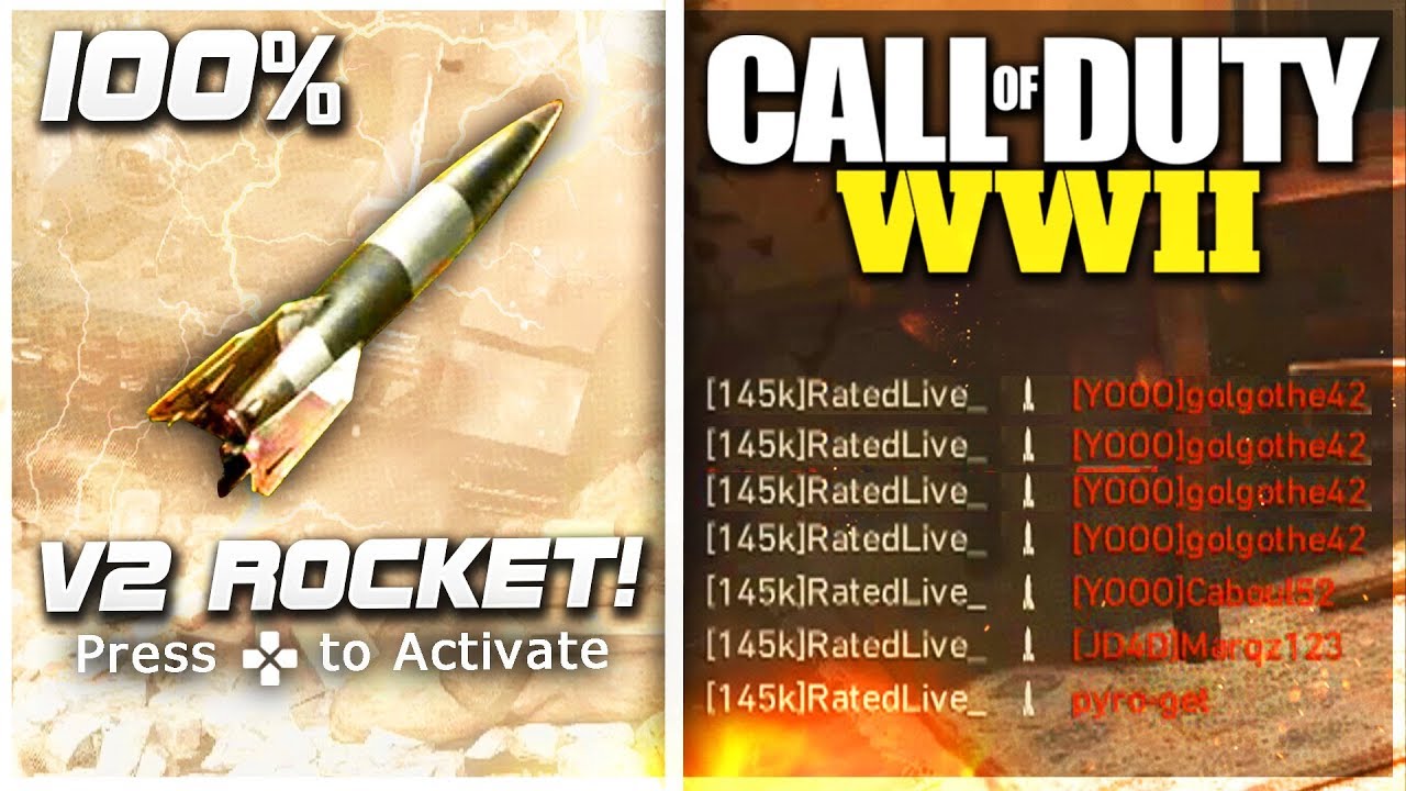 GUARANTEE V2 ROCKET 100% OF THE TIME! (COD WW2) - YouTube
