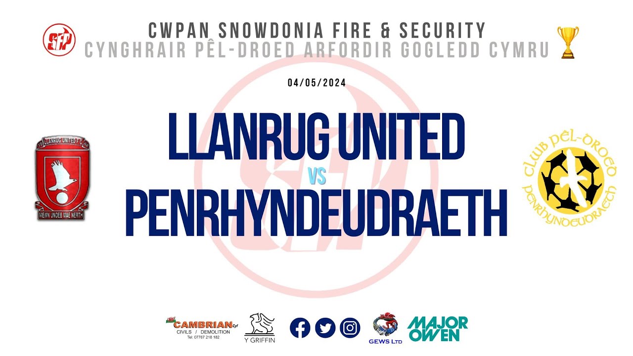 Llanrug United (A) 04/05/2024 - League Cup - YouTube