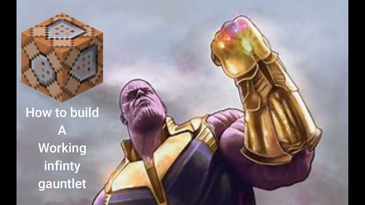 How to build a working infinity gauntlet in Minecraft No mods - YouTube