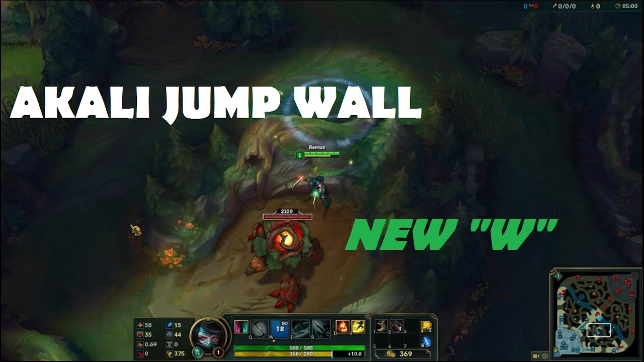 LEAGUE OF LEGENDS | SEASON 7 | NEW AKALI Rework ( W jump wall) - YouTube