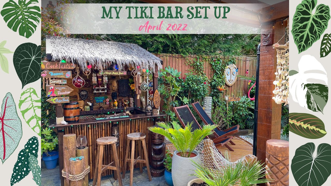 Setting Up My Tiki Bar - New Decor - Decking Update! 🌺🌴☀️🐚⚓️ - YouTube